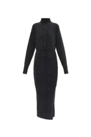 ALLSAINTS Sabine Dress With Cardigan - Grey