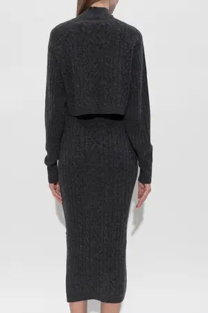 ALLSAINTS Sabine Dress With Cardigan - Grey