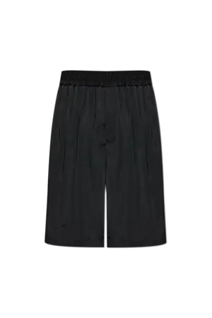JIL SANDER Satin Shorts - Black