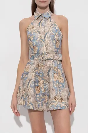 Zimmermann Sleeveless Linen Jumpsuit