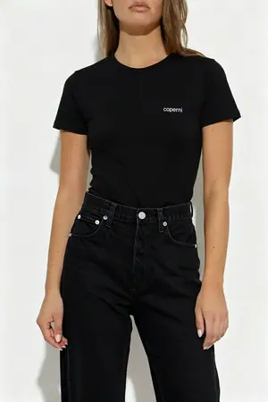 Coperni Logo Fitted T-shirt - Black