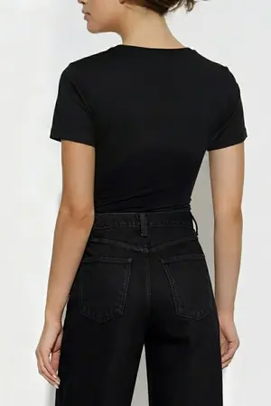 Coperni Logo Fitted T-shirt - Black
