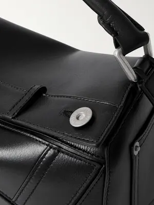 Loewe Puzzle Panta Small Shoulder Bag - Black