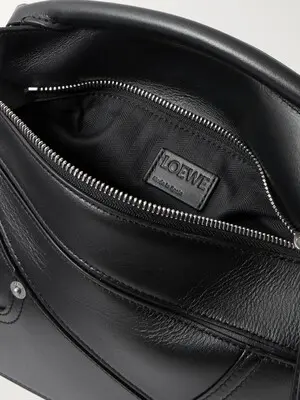 Loewe Puzzle Panta Small Shoulder Bag - Black