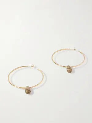 Isabel Marant Agate Hoop Earrings - Gold