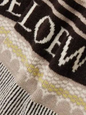 Loewe Intarsia-knit Wool-blend Scarf