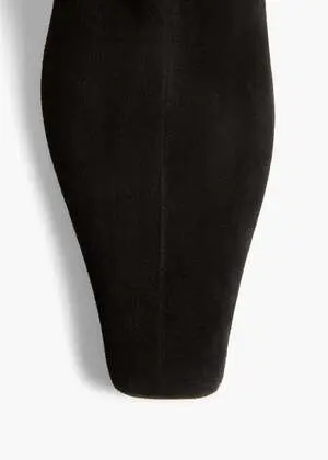 Khaite Ona Suede Ankle Boots - Black