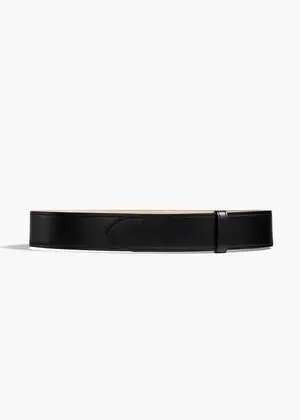 Khaite Theo Leather Waist Belt - Black