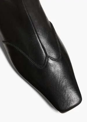 Khaite Nevada Stretch Low Boots - Black