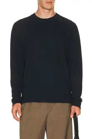 Theory Delroy Long Sleeve Tee In Navy