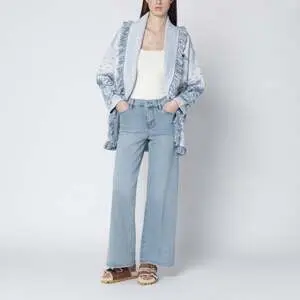 FRAME Le Slim Palazzo Jeans - Light Blue
