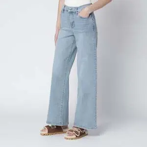 FRAME Le Slim Palazzo Jeans - Light Blue