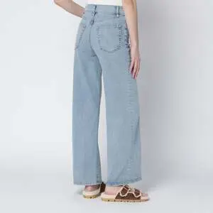 FRAME Le Slim Palazzo Jeans - Light Blue