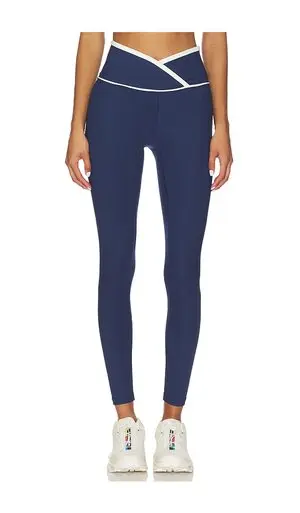 Year Of Ours Ribbed Two Tone Veronica Legging In . Also - Navy