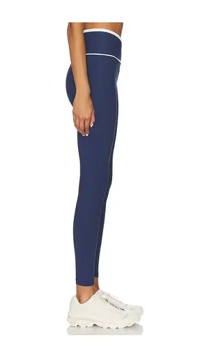 Year Of Ours Ribbed Two Tone Veronica Legging In . Also - Navy