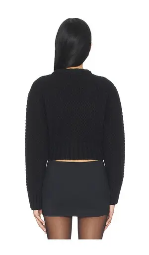 Majorelle Phiala Cropped Cardigan - Black