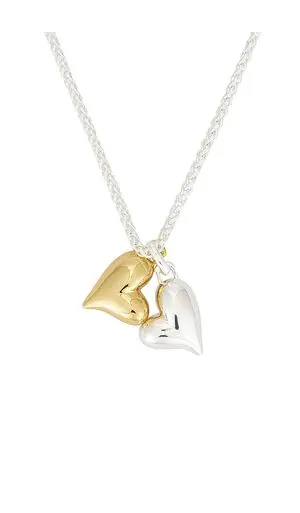 Jenny Bird Twin Heart Pendant Necklace