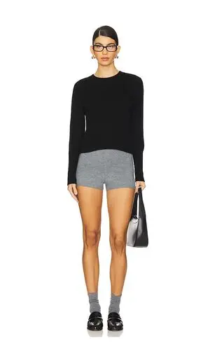 Guest In Residence Shrunken Crewneck Cashmere Top