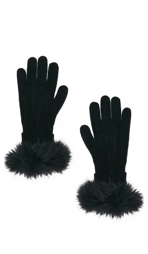 Adrienne Landau The Cashmere Glove - Black