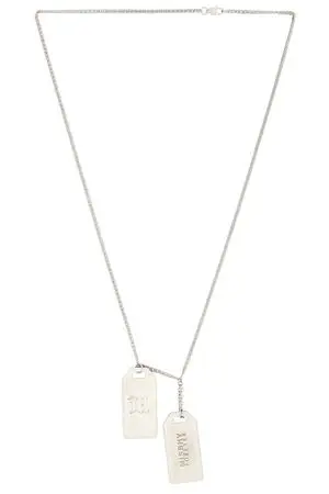 MISBHV Forever Dog Tag Necklace - Silver