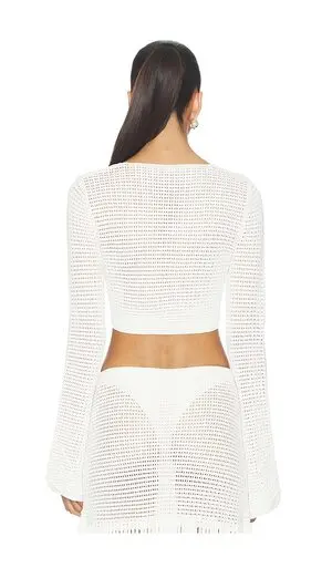 Devon Windsor Erin Longsleeve Top - Ivory
