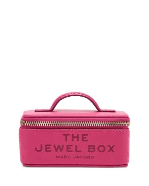 Marc Jacobs The Jewel Box Leather Vanity Case - Raspberry