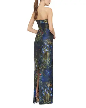 Theia Lynette Strapless Gown
