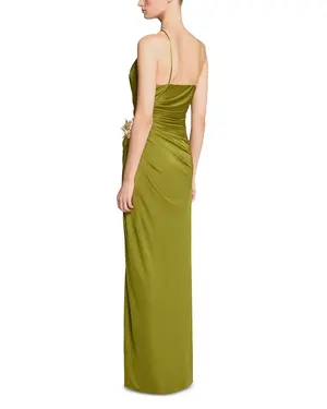 Halston Elin Gloss Jersey Gown