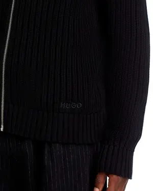 Hugo Sriton Zip Front Sweater