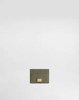 Dolce & Gabbana Plongé Calfskin Card Holder - Green