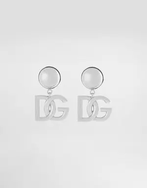 Dolce & Gabbana Dg Logo Clip-on Earrings - Silver