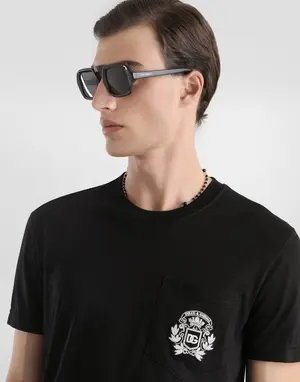 Dolce & Gabbana Cotton T-shirt With Embroidery - Black
