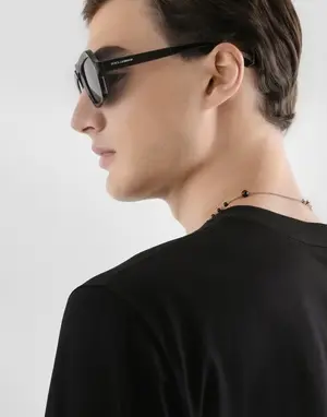 Dolce & Gabbana Cotton T-shirt With Embroidery - Black