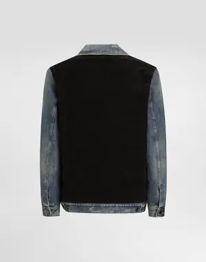 Dolce & Gabbana Denim And Velvet Jacket