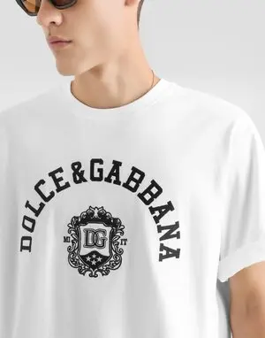 Dolce & Gabbana Jersey T-shirt With Embroidery