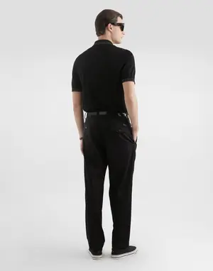 Dolce & Gabbana Silk Polo Shirt - Black