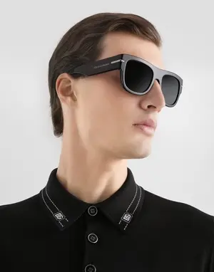 Dolce & Gabbana Silk Polo Shirt - Black