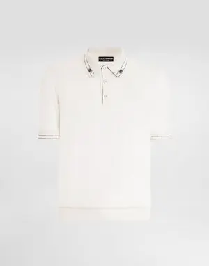 Men's Dolce & Gabbana White Polos