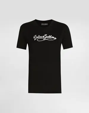 Dolce & Gabbana Jersey T-shirt With Embroidery