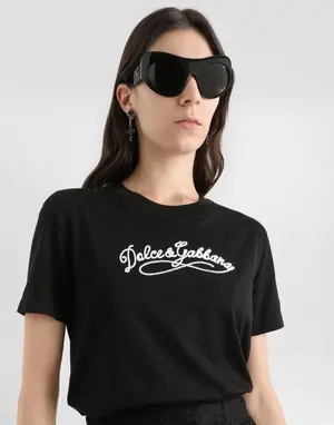 Dolce & Gabbana Jersey T-shirt With Embroidery
