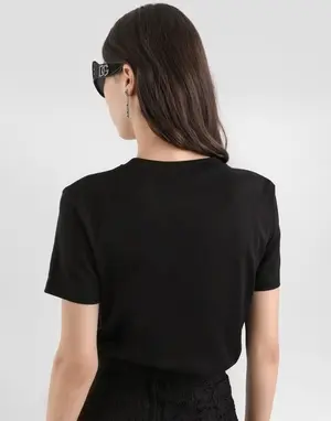 Dolce & Gabbana Jersey T-shirt With Embroidery