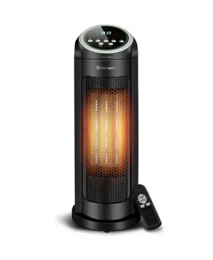 SUGIFT 1500 W Led Portable Oscillating Ptc Ceramic Space Heater - Black