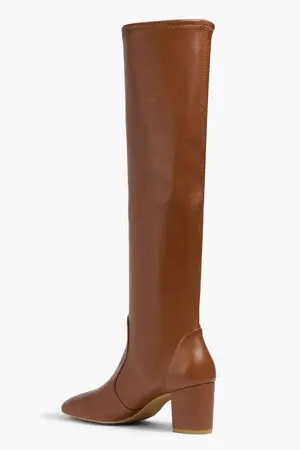 STUART WEITZMAN Yuliana 60 Leather Knee Boots - Brown