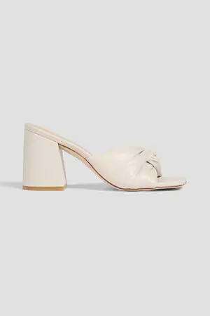 STUART WEITZMAN Glamknot 85 Leather Mules