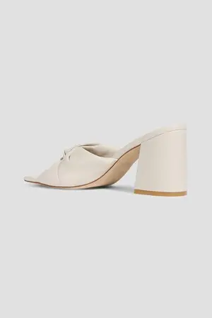 STUART WEITZMAN Glamknot 85 Leather Mules