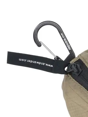 AND WANDER Hiking Club Mini Pouch - Brown