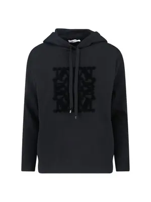 Max Mara Virgin Wool Hoodie - Black