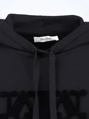 Max Mara Virgin Wool Hoodie - Black