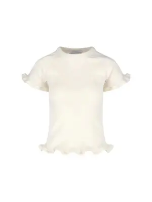 ENTIRE STUDIOS Cotton Jersey T-shirt - Cream