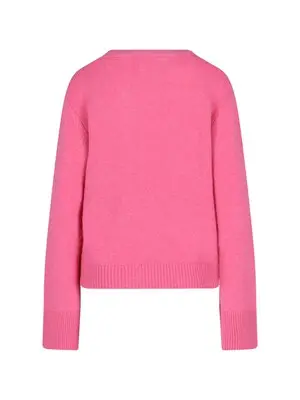 LISA YANG V-neck Cashmere Cardigan - Pink